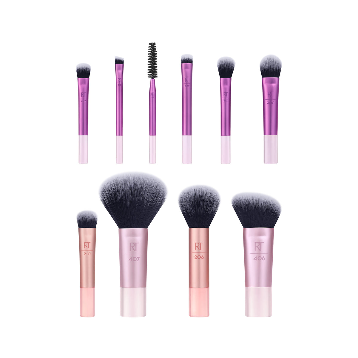 Real Technique Travel Fantasy Mini Brush Kit, Makeup Brushes For Eyeshadow, Highlight, Contour ...
