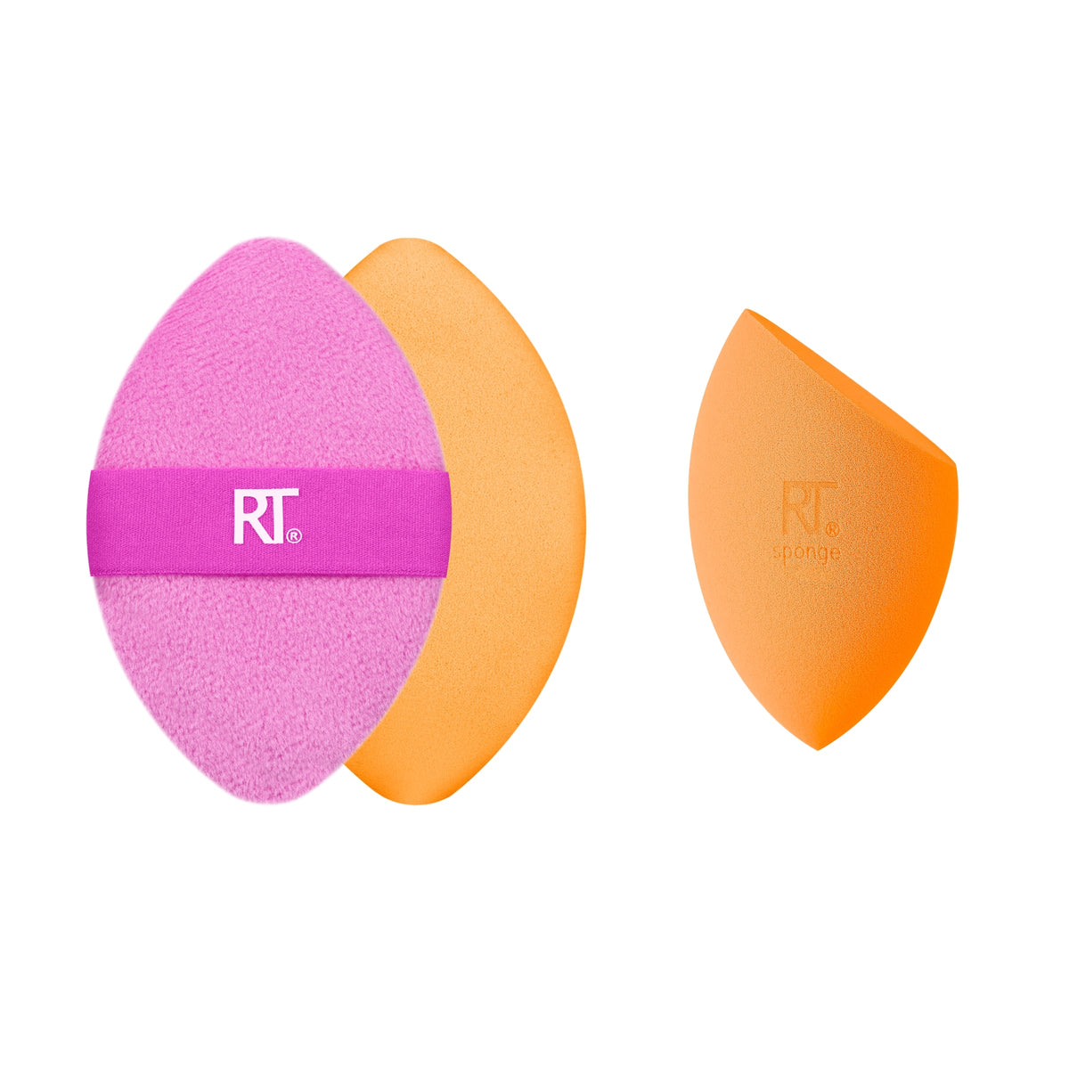 Real Techniques Miracle Complexion Sponge + Miracle 2-In-1 Powder Puff, Makeup Blending Sponge ...