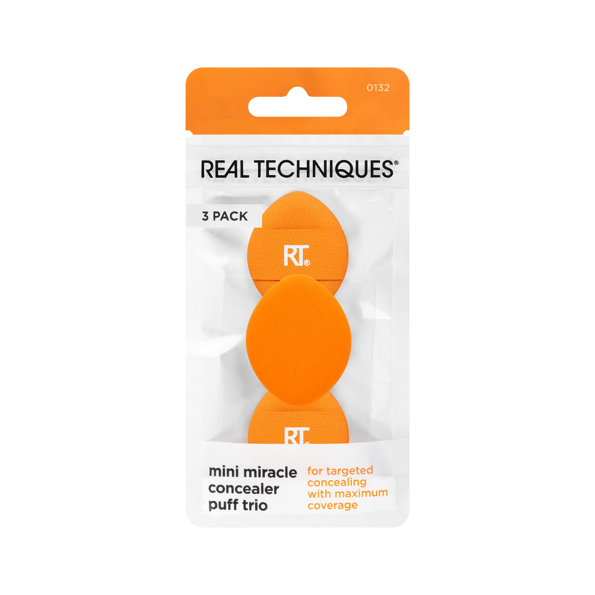 Real Techniques Mini Miracle Concealer Puff Trio, Small Makeup Puff For ...