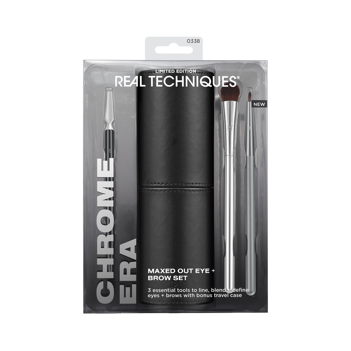 Real Techniques Chrome Era Maxed Out Eye + Brow Kit, 4 Piece Set ...
