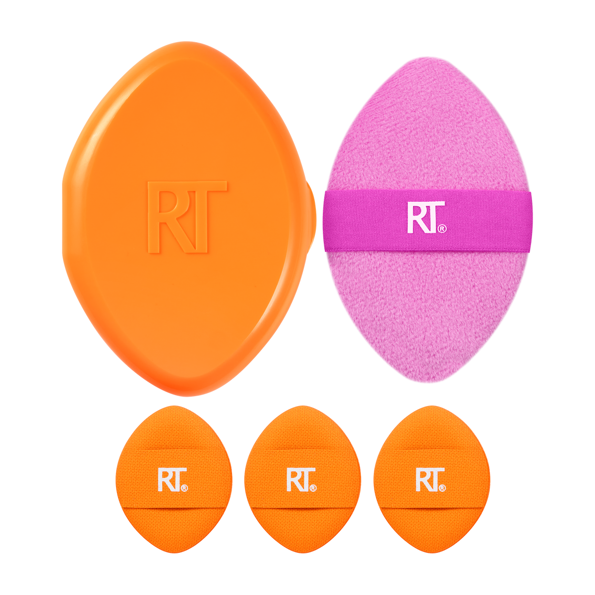 Real Techniques Light Up The Night Puff Kit, 5 Piece Limited Editition ...