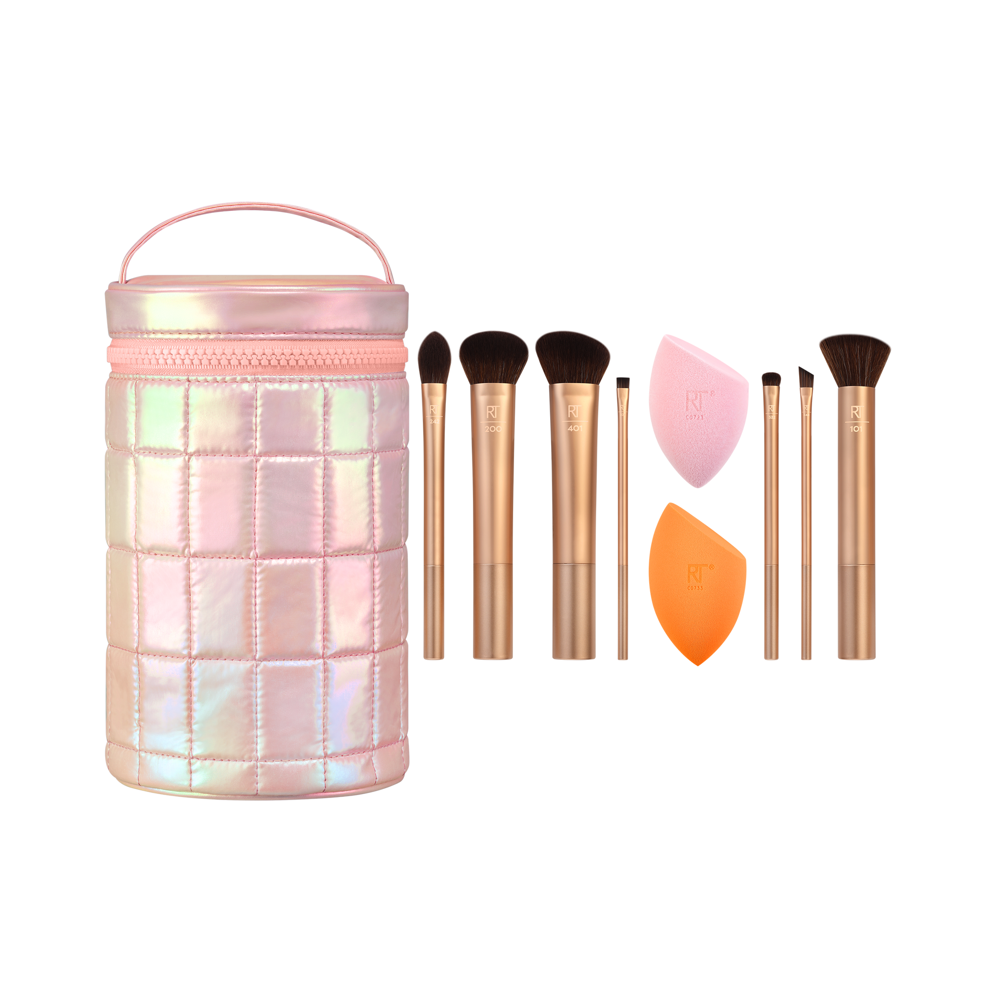 Real Techniques Clock Strikes Glam Brush + Sponge Kit, 11 Piece Limited ...