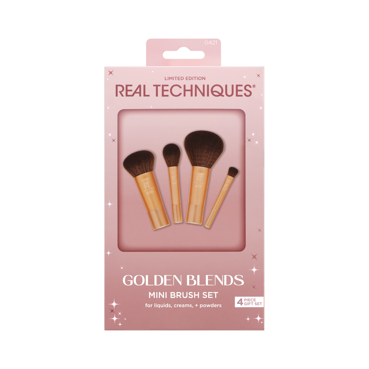 Real Techniques Golden Blends Mini Brush Kit, 4 Piece Limited Edition Gift Set | RealTechniques.com