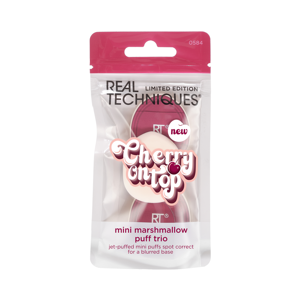 Real Techniques Cherry On Top Mini Marshmallow Puff Trio, 3 Count ...